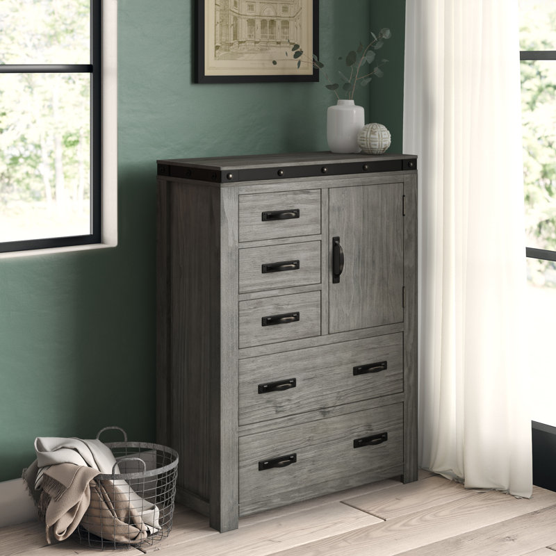 Sand Stable Serena 5 Drawer 38 W Gentleman s Chest Reviews Wayfair